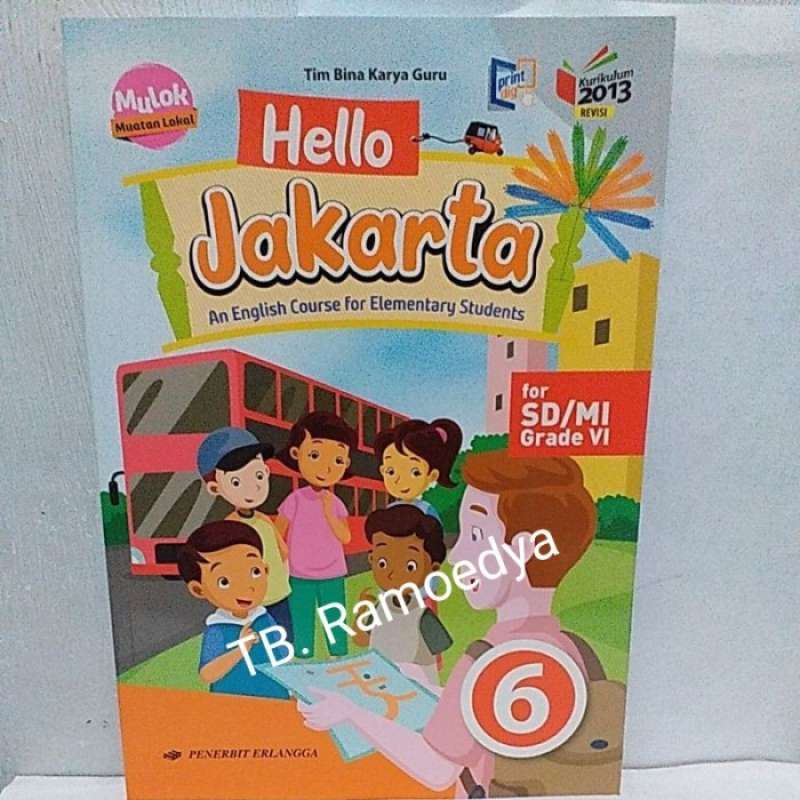 Promo Buku Hello Jakarta Sd/mi Kelas 6 Erlangga Diskon 27% Di Seller ...