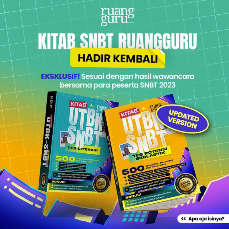 Promo Kitab Utbk Snbt Terupdate Ruangguru Diskon 27 Di Seller Huka