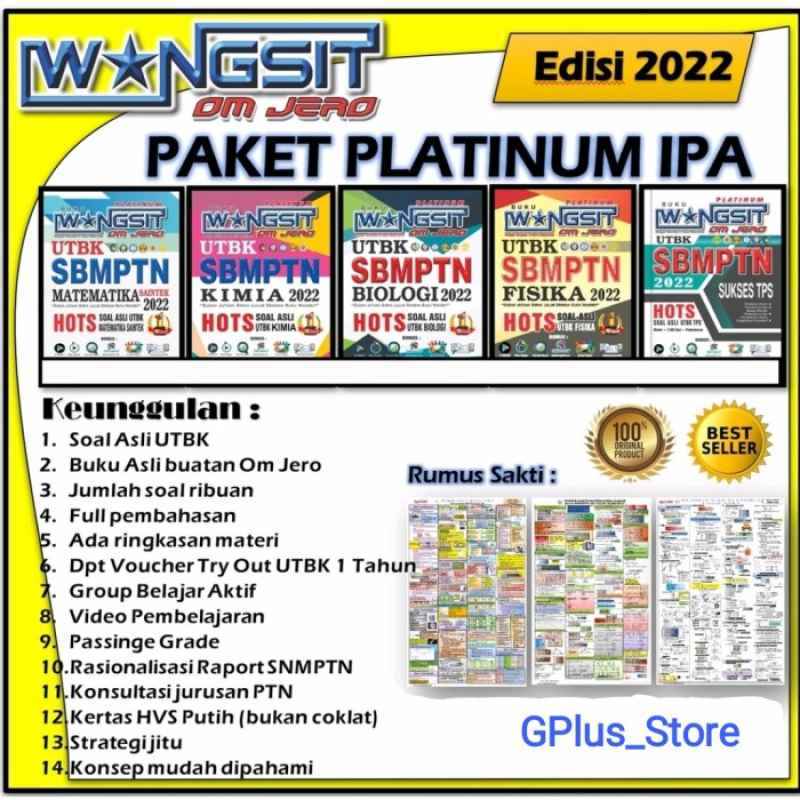 Promo [saintek Platinum] Paket Buku Wangsit Spoiler Utbk Sbmptn 2021 ...