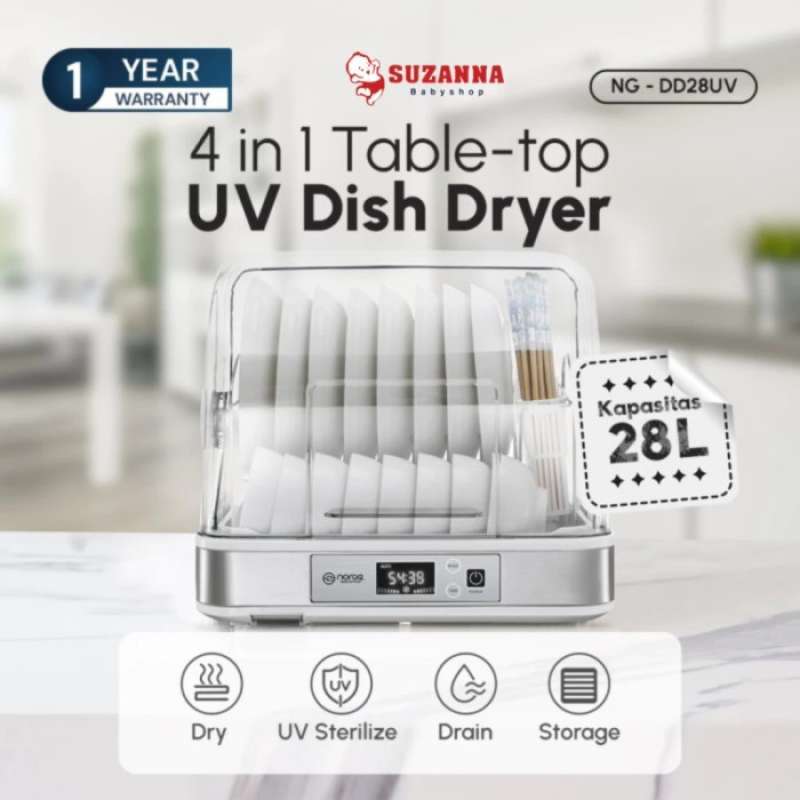 Jual Norge 4 In 1 Table - Top Uv Dish Dryer 28l Dishwasher Di Seller ...