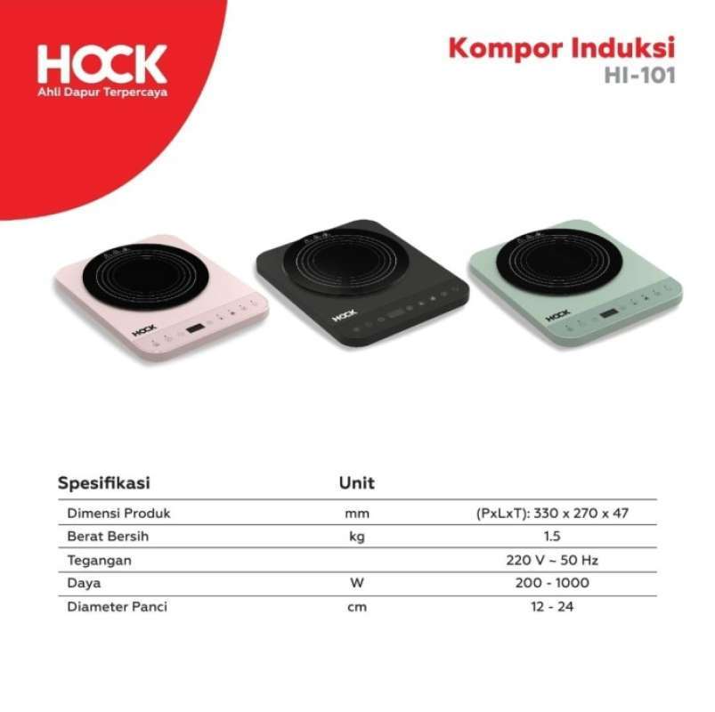 Jual [ Hock ] Kompor Listrik Induksi Low Watt Hock Hi - 101 - 200w !! - Hijau Di Seller Noelle ...