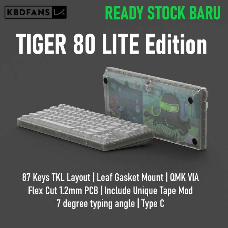 Promo 100% Produk Ori Kbdfans Tiger Lite Keyboard Kit Gasket Mount ...
