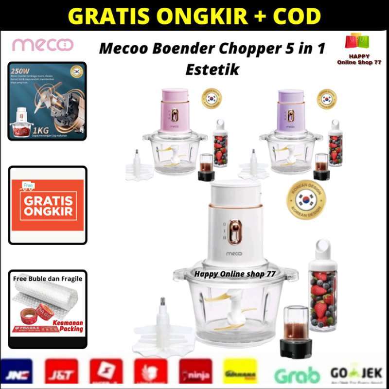 Promo Mecoo Blender Bumbu - Multi Blender Mini Meco 5 In 1 Chopper ...