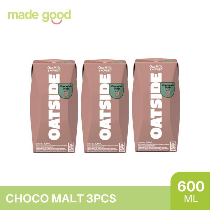 Promo Oatside Mini Dengan Straw Sedotan Chocolate Malt 200ml Diskon 38% ...
