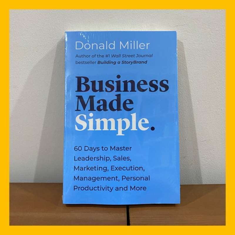 Promo Buku Import Business Made Simple By Donald Miller (original ...