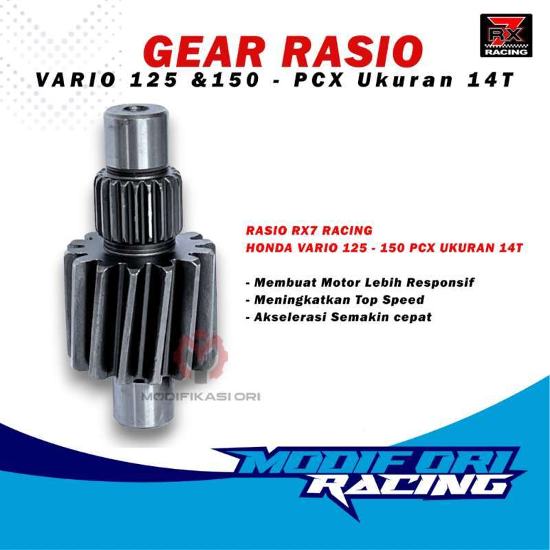 Jual Gear Rasio Honda Vario 125 Vario 150 Pcx Ukuran 14t Rx7 Racing Di ...