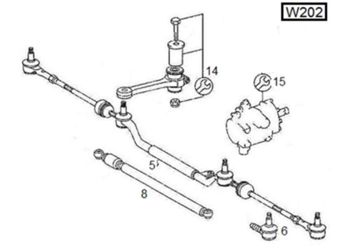 Jual Seal Kit Gear Box Power Steering Mercedes W124 W202 A1244600161 Di ...