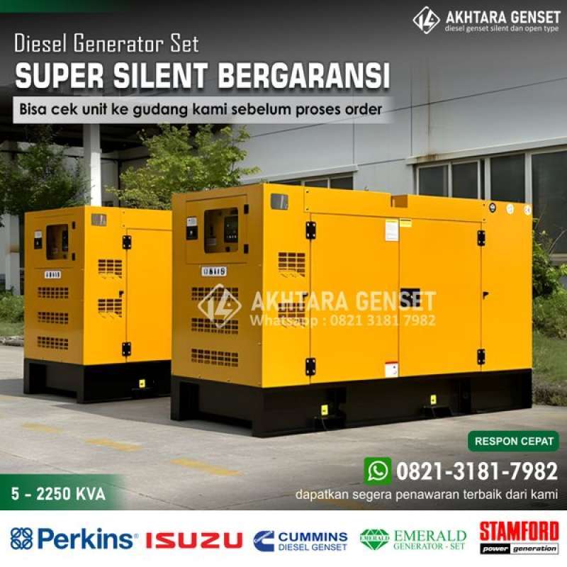 Jual Supplier Genset Surabaya 20 Kva - Perkins Cummins Isuzu Emerald Genset Silent Di Seller ...