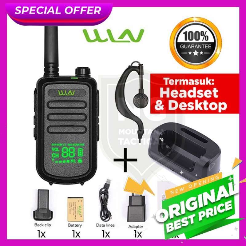 Jual Wln Ht Winlan Walkie Talkie Kd C100 Uhf Full Set Single Dekstop Di Seller Noelle ...
