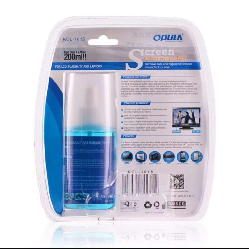 Jual Opula Kcl-1015 3in1 Pro Screen Cleaning Kit Lcd Tv, Smartphone ...