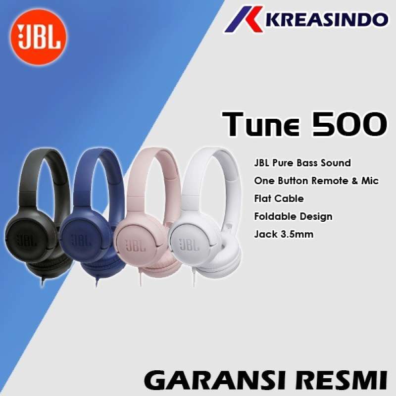 Jual Jbl Tune 500 / T500 / T 500 Headphone Headset Garansi Resmi Ims Di ...