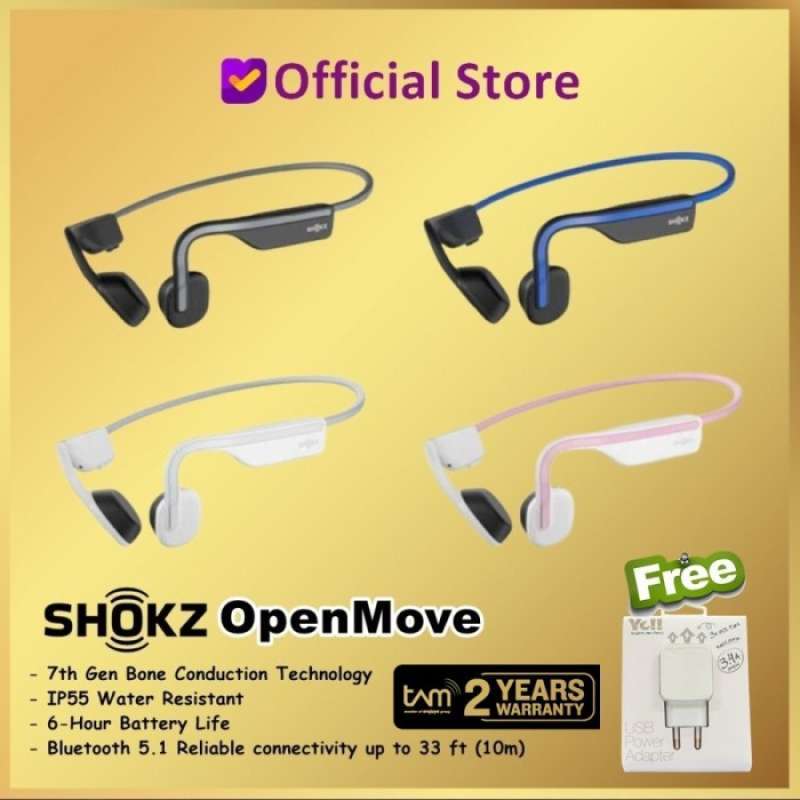 Jual Shokz Openmove Wireless Bone Conduction Open-ear Headphones Open ...
