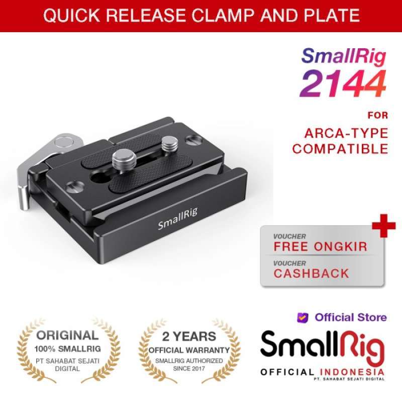Jual Smallrig Quick Release Clamp And Plate Arca-type Compatible 2144 ...