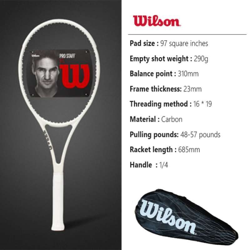Promo Wilson Tennis Racket Pro Staff Rf97 Federer Signature ...