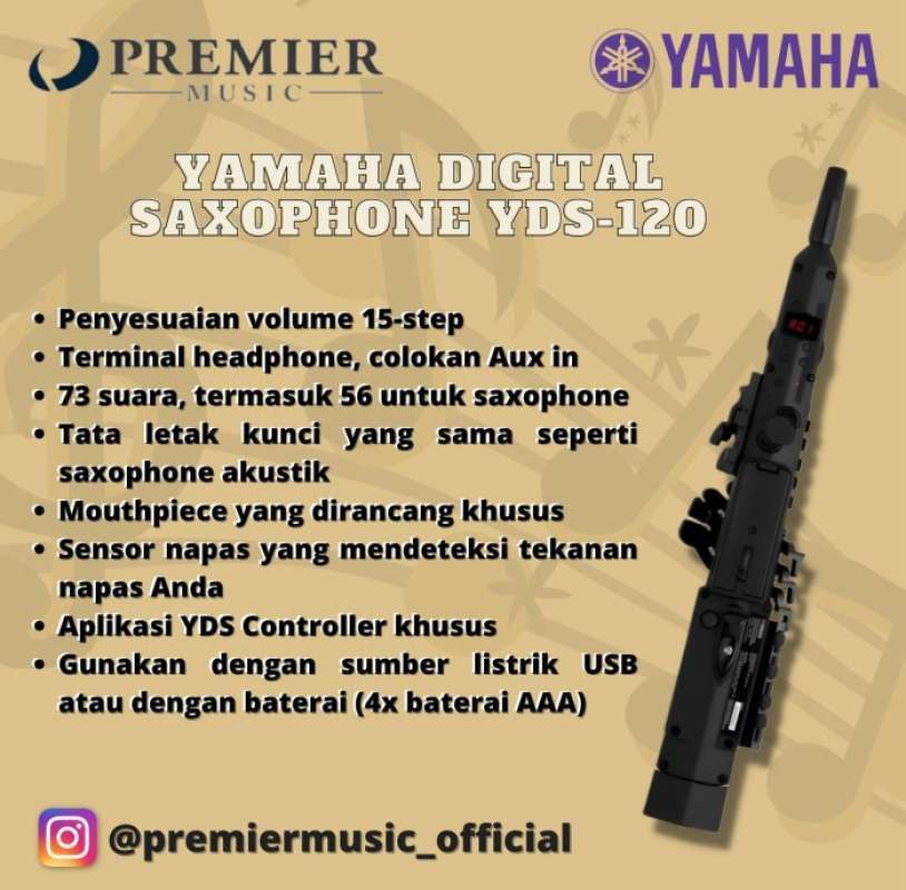 Promo Yds120 Yds-120 Yds - 120 Digital Saxophone Diskon 23% Di Seller Melodiya Store ...