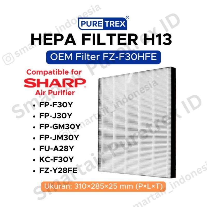 Promo Hepa Filter Oem Sharp Air Purifier Fz-f30hfe F30y J30y Gm30y Fp ...