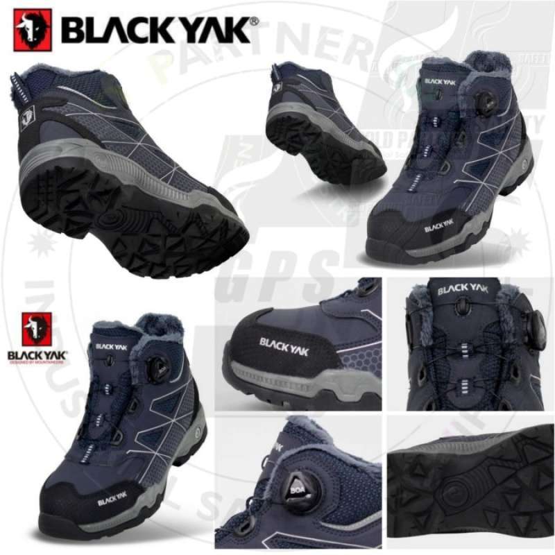 Promo Sepatu Safety Shoes Black Yak Boa System Fastract Kualitas ...