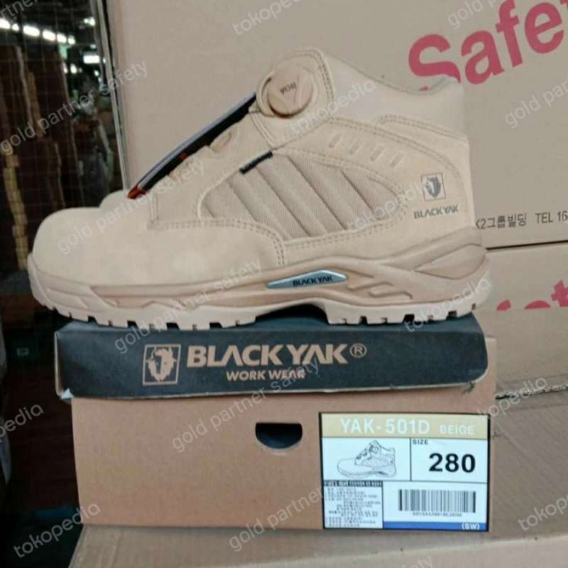 Promo Sepatu Safety Shoes Black Yak Boa System Fastract - 44 Diskon 50% ...
