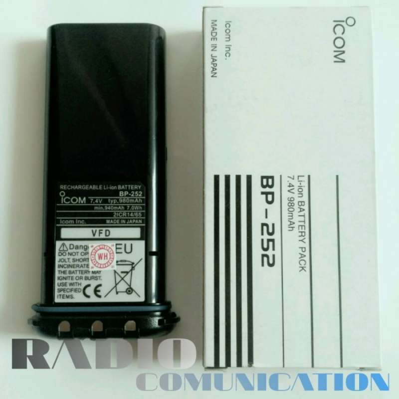 Promo Battery Ht Icom Marine Ic-m36 M-34 Bp-252 Diskon 23% Di Seller ...