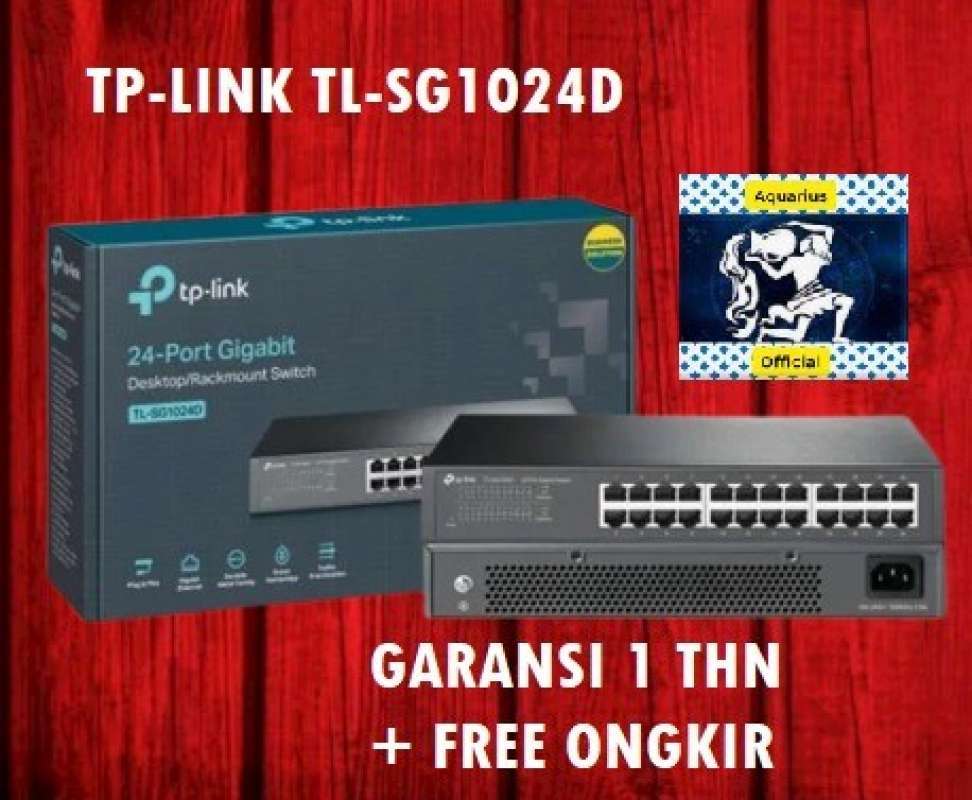 Promo Tl-sg1024d 24-port Gigabit Desktop/rackmount Switch Hub Diskon 23 ...