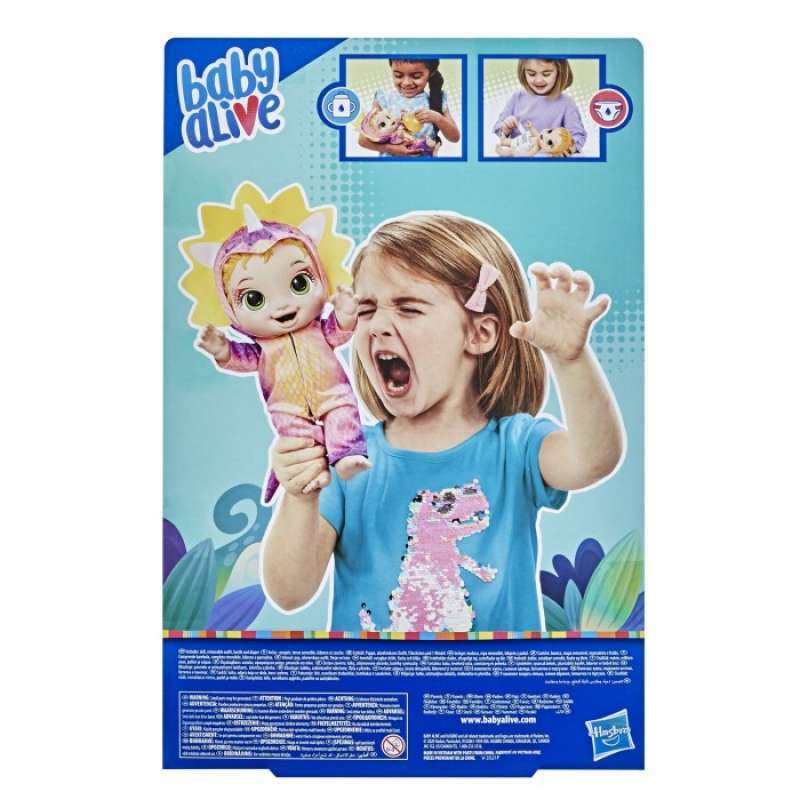 Promo Mainan Anak Baby Alive Doll Dino Cuties Doll Triceratops Diskon ...