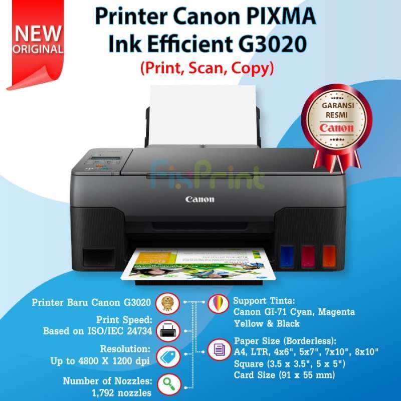 Promo Printer G3020 Ink Tank System Print Scan Wifi Tinta Gi71 Diskon ...