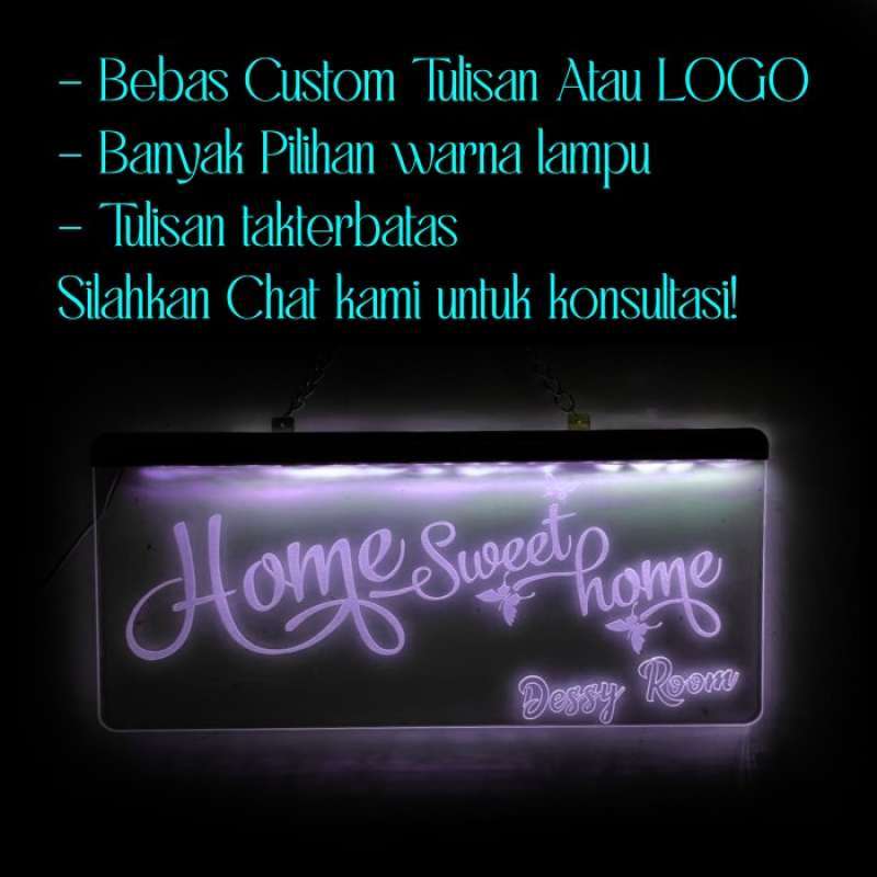 Promo Sign Lampu Akrilik Nama Toko Aesthetic-akrilik Diskon 23% Di ...