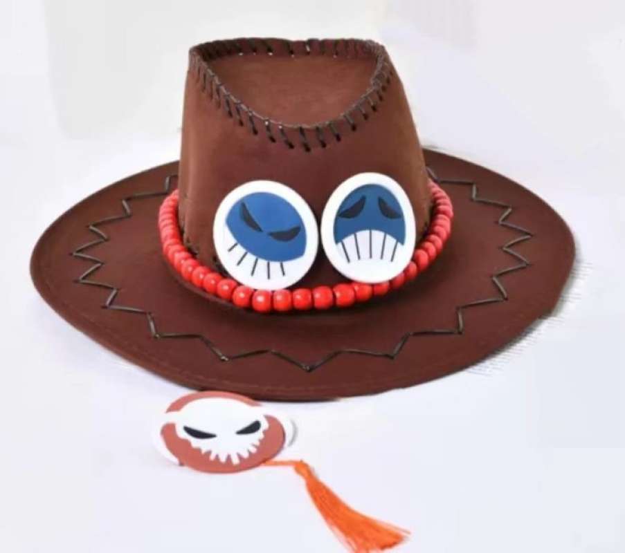 Promo Topi Portgas D Ace One Piece Cowboy Hat Cosplay Anime Karakter ...