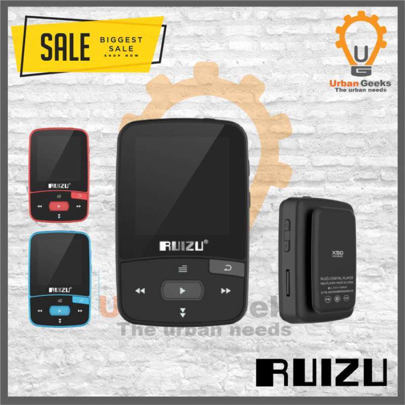 Jual Ruizu X50 Sport Bluetooth Hifi Dap Mp3 Player 8gb Original Alt X05 ...