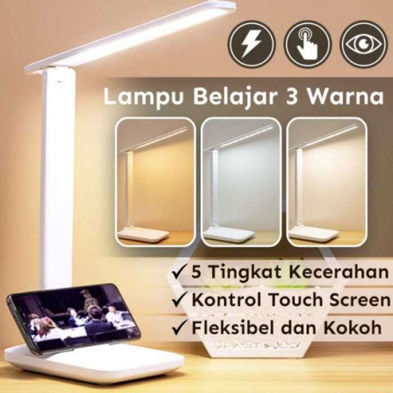 Jual Lampu Meja Belajar Led Emergency Baca Kerja Touch Screen Portable ...