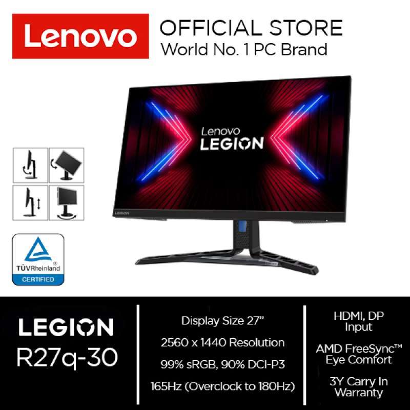 Promo Lenovo Monitor Legion R27q-30 27 Ips 165hz Diskon 5% Di Seller ...