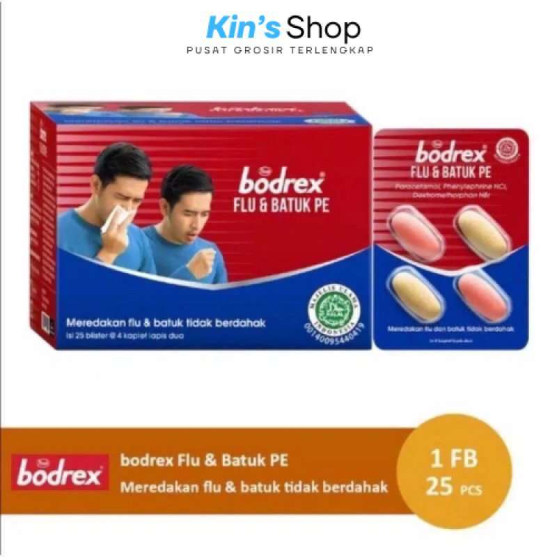 Promo Bodrex Flu & Batuk Pe Obat Kesehatan 1 Box [25 Strip/ Box] Diskon ...