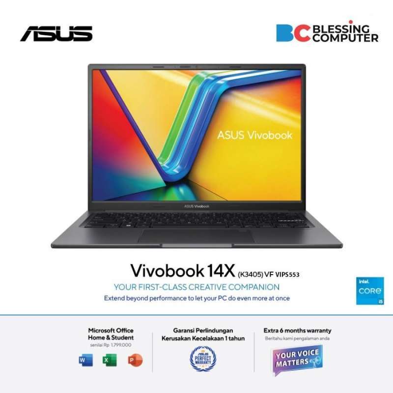 Jual Asus Vivobook 14x K3405vf Vips553 Core I5 13500h 8gb 512gb 2050 W11 Di Seller Blessing ...