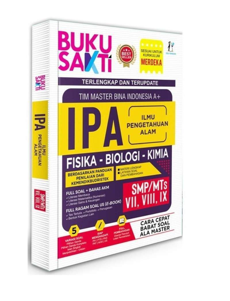 Jual Buku Sakti Bank Soal Ipa Fisika Biologi Kimia Smp/mts Kelas 7,8,9 ...