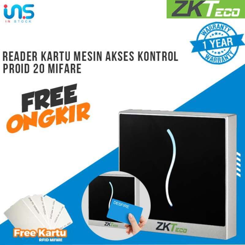 Promo Reader Kartu Rfid Mesin Akses Kontrol Zkteco Proid 20 Diskon 33% ...