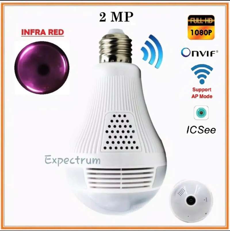 Jual Ipcam Bohlam 360 / Ip Camera 360 Bohlam Icsee 2mp Hd 1080p Infra ...