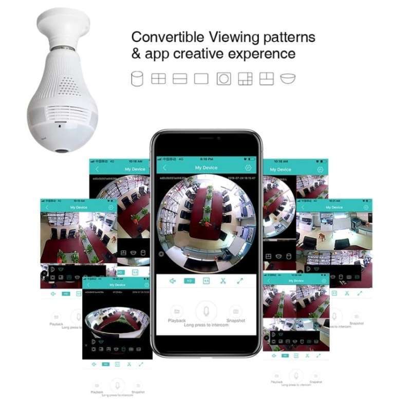 Jual Ipcam Bohlam 360 / Ip Camera 360 Bohlam Icsee 2mp Hd 1080p Infra ...