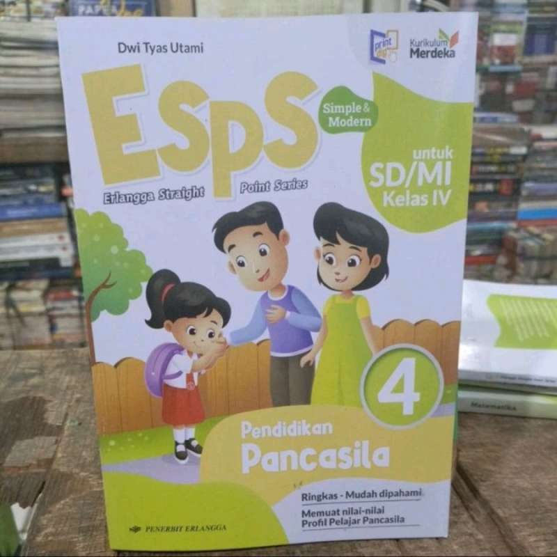 Jual Esps Pancasila Untuk Sd / Mi Kelas 4 Iv Kurikulum Merdeka Erlangga Di Seller Hachi ...