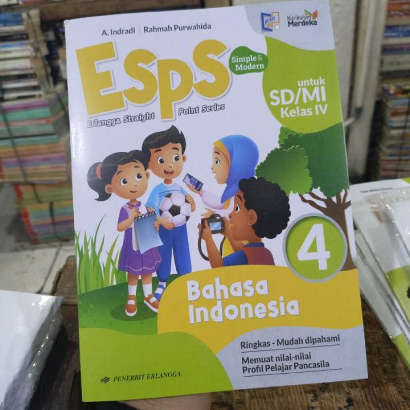 Jual Esps Bahasa Indonesia Untuk Sd / Mi Kelas 4 Kurikulum Merdeka Erlangga Di Seller Hachi ...