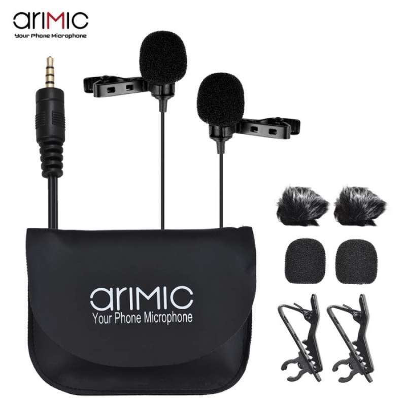 Promo Ulanzi Arimic Dual Lavalier Microphone 1.5m Diskon 23% Di Seller ...