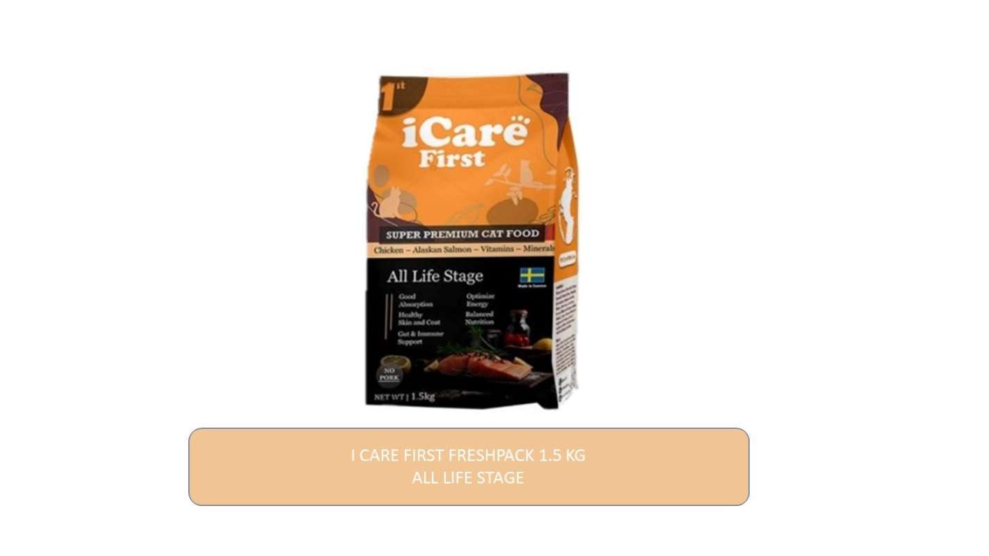 Promo Icare First 1,5 Kg - Makanan Kucing Super Premium - Dry Cat Icare ...