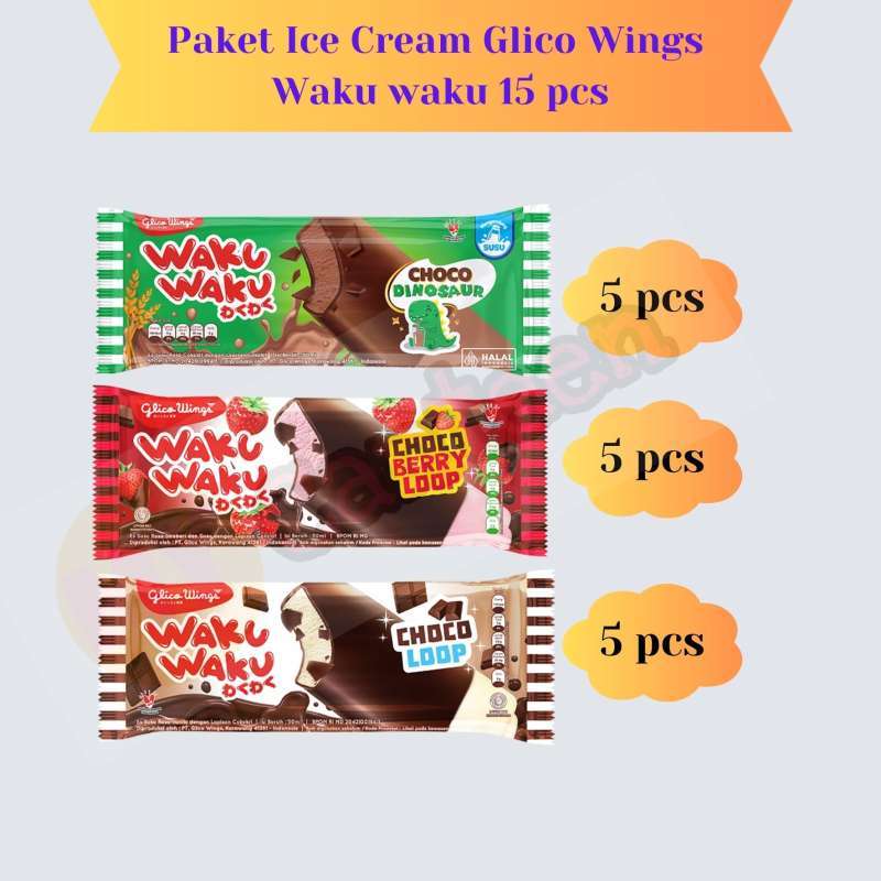Jual Paket Ice Cream Glico Waku Waku 15 Pcs Di Seller Mycanteen ...