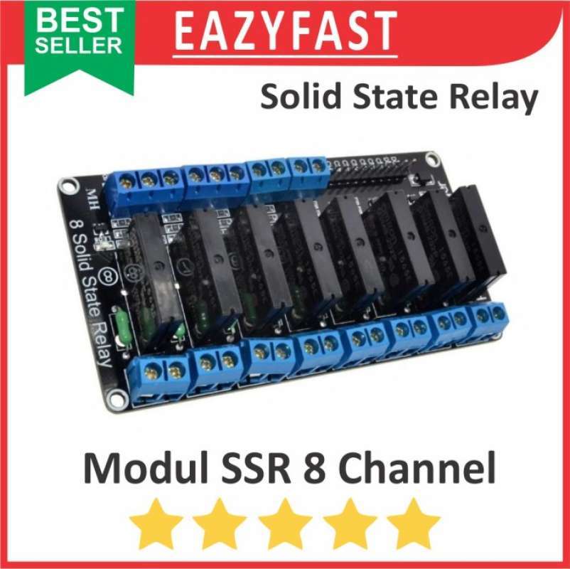Jual Modul Solid State Relay Ssr 8ch 8 Ch Chanel Channel 5 V Volt 5v Dc ...