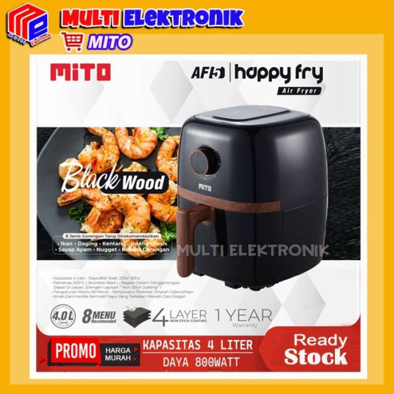 Jual Mito Air Fryer Af5 / Af 5 / Af-5 Wood Series Kapasitas 4 Liter - Hitam Di Seller Ayato ...