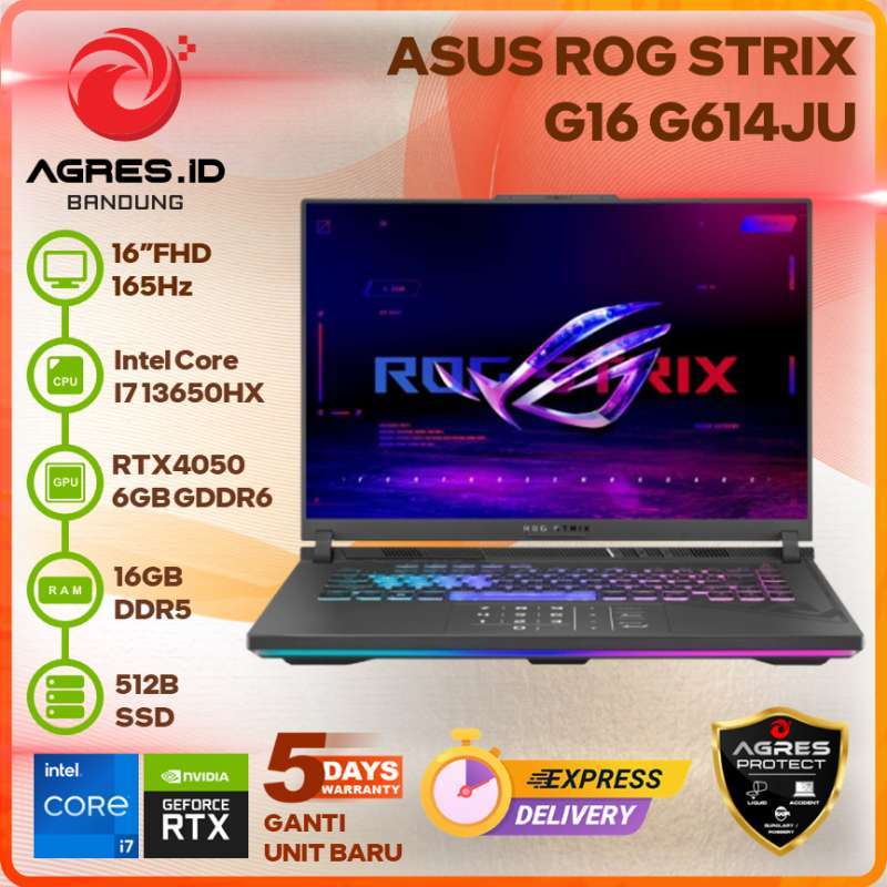 Jual Asus Rog Strix G16 G614ju I7 13650hx Rtx4050 16gb 512gb 16 Fhd ...
