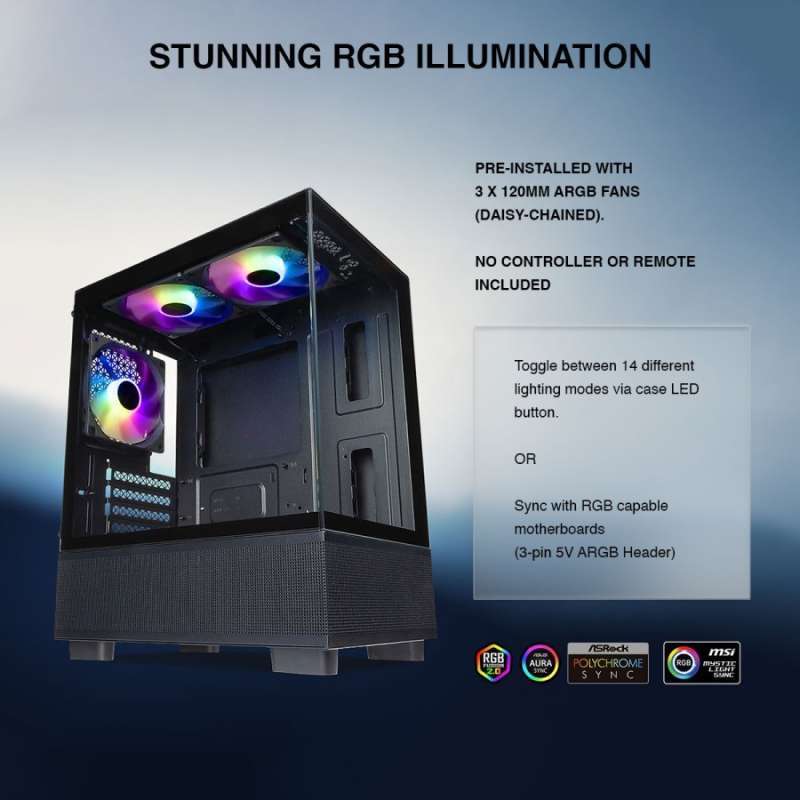 Jual Tecware Infinity M2 Pro - Dual Tempered Glass Matx Case / Casing ...