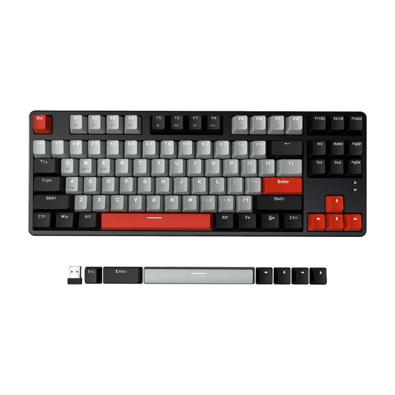 Jual Ajazz Ak871 / Ak-871 Tkl Wireless Mechanical Gaming Keyboard Dual Mode Di Seller Clover ...