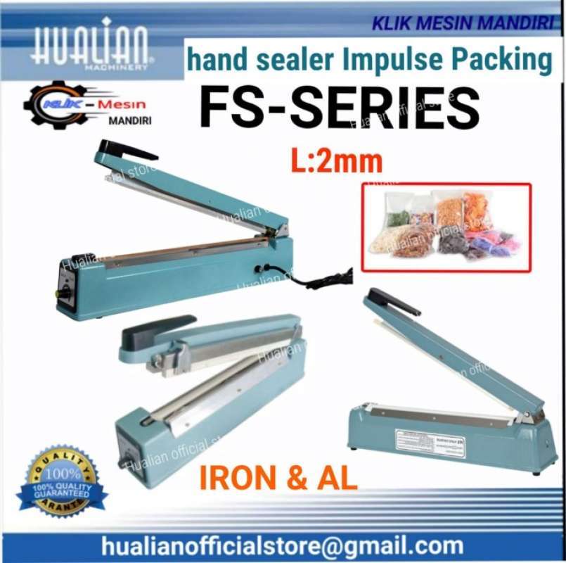 Jual Hand Impulse Sealer Segel Kemasan Plastik Fs-series Iron & Al Hualian Di Seller Shin Store ...