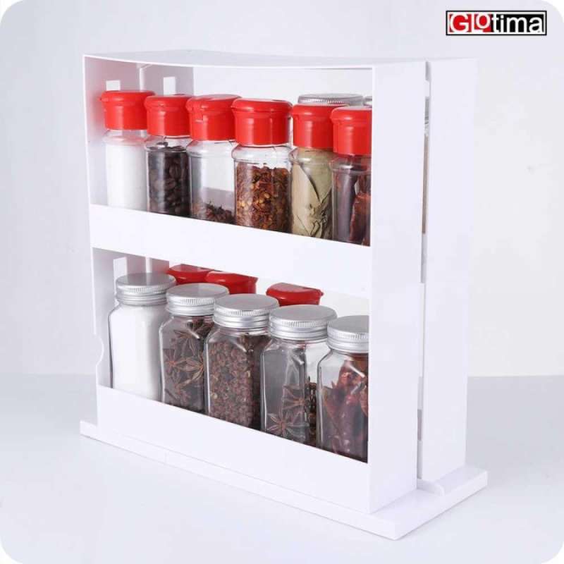 Jual Rak Botol Bumbu Kabinet Dapur Tarik Geser Spice Bottle Storage ...