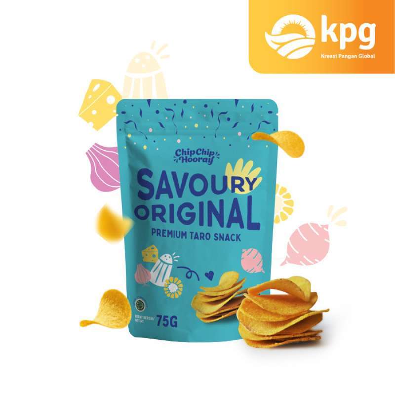 Jual Chip Chip Hooray Premium Taro Snack - Savoury Original - 75 G Di ...